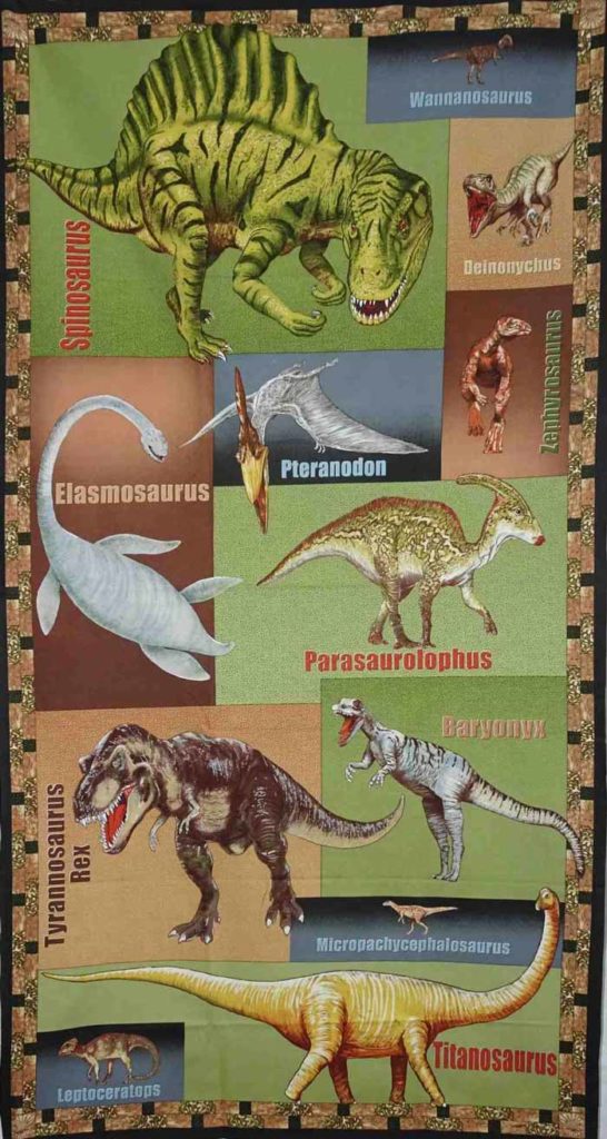 Dinosaurs Panel - Patchwork with Gail B - Patchwork with Gail B