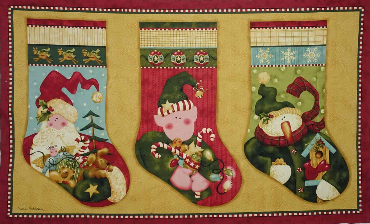 Winter Welcome Panel - Patchwork with Gail B - Patchwork with Gail B