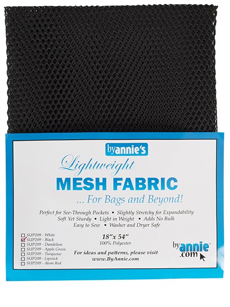 ByAnnie's Lightweight Mesh Fabric (Black) - Patchwork with Gail B ...