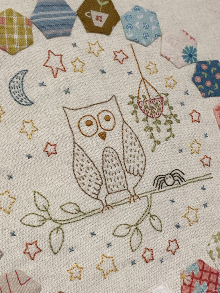 Owl & Hare Hollow Quilt Kit for Homespun Block of the Month 2023 ...