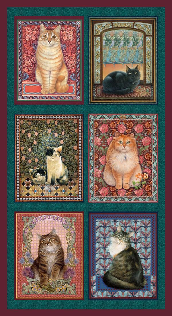 Sophisti-Cats Panel - Patchwork with Gail B - Patchwork with Gail B
