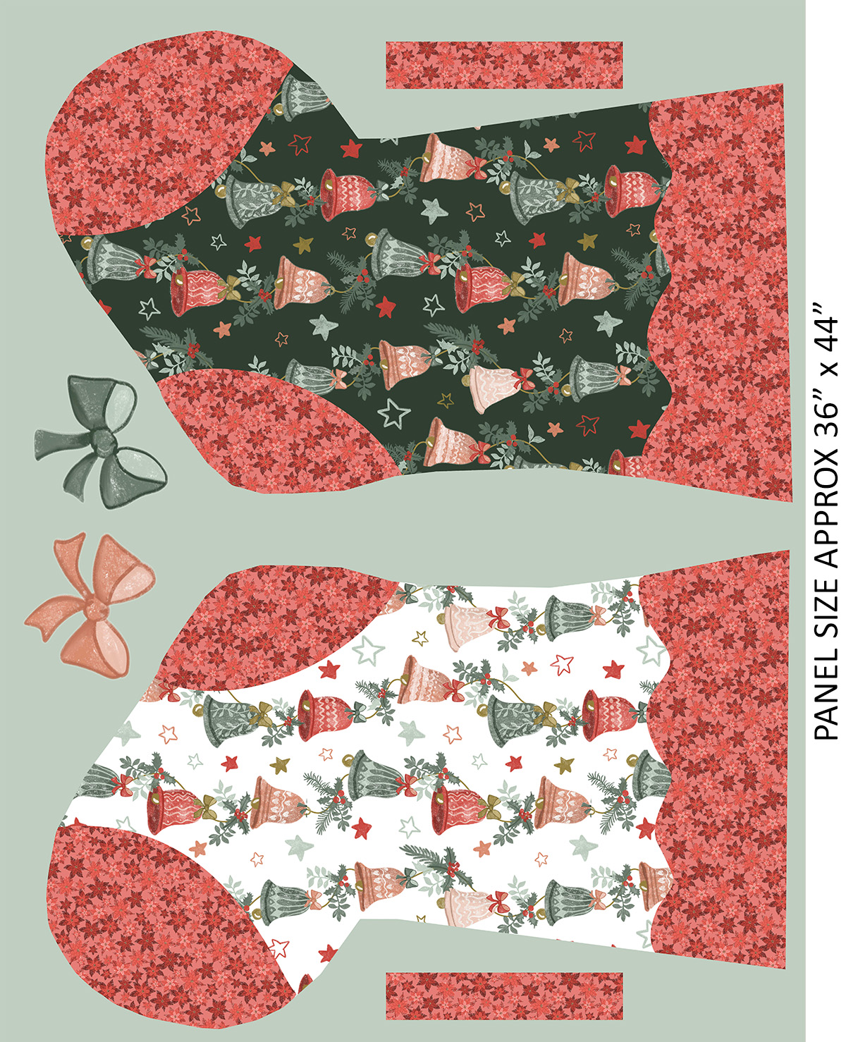 Vintage Christmas Stocking Panel (Green) - Patchwork with Gail B ...